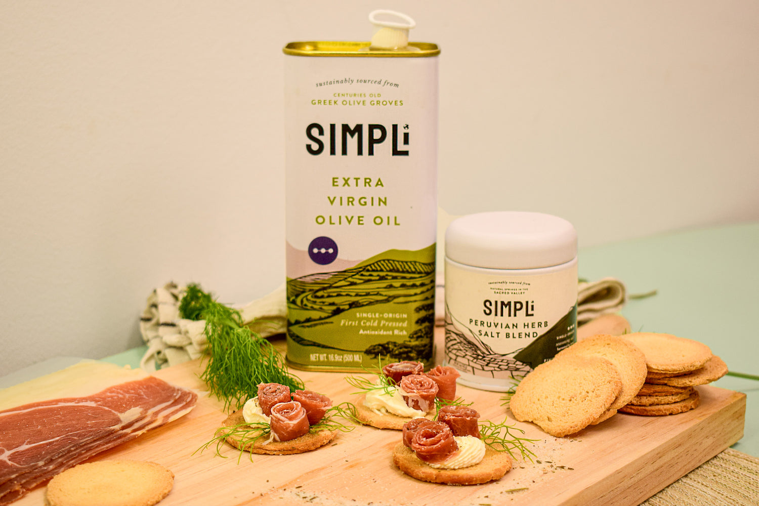 SIMPLi's Prosciutto Rose Bites